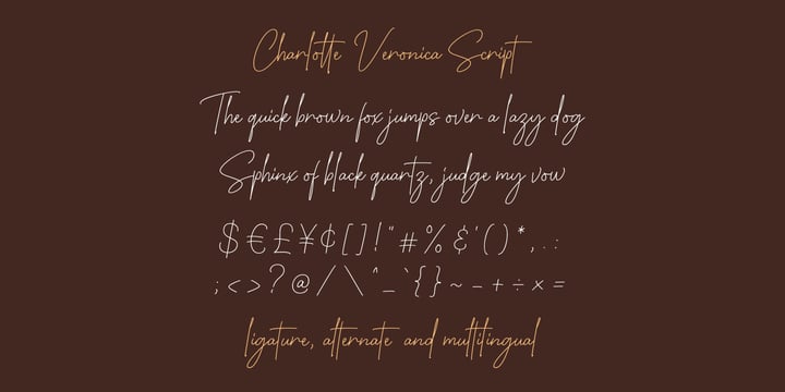 Charlotte Veronica Font | Webfont & Desktop | MyFonts