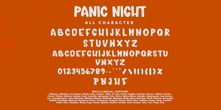 Panic Night Font | Webfont & Desktop | MyFonts