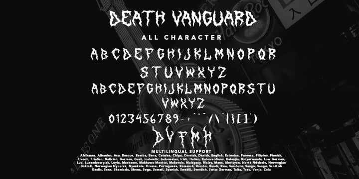 Death Vanguard Font | Webfont & Desktop | MyFonts