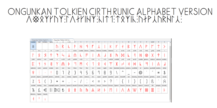 Ongunkan Tolkien Cirth Runic Font | Webfont & Desktop | MyFonts