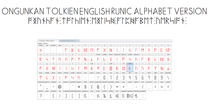 Ongunkan Tolkien Cirth Runic Font | Webfont & Desktop | MyFonts