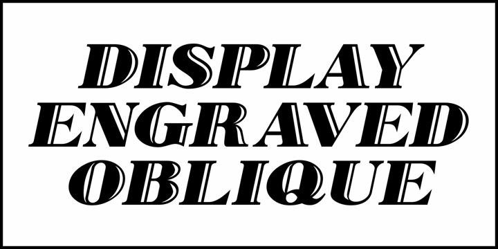 Display Engraved JNL Font | Webfont & Desktop | MyFonts