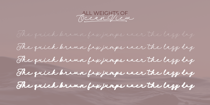 Ocean View Font | Webfont & Desktop | MyFonts