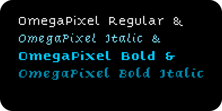 Omega Pixel Font | Webfont & Desktop | MyFonts