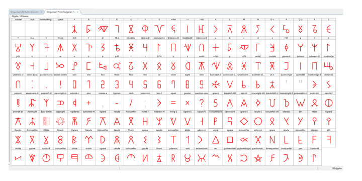 Ongunkan Proto Bulgarian Runic Font | Webfont & Desktop | MyFonts