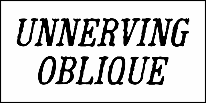 Unnerving JNL Font | Webfont & Desktop | MyFonts