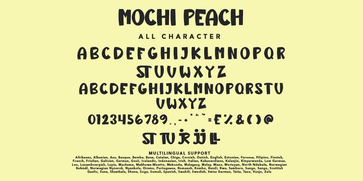 Mochi Peach Font | Webfont & Desktop | MyFonts