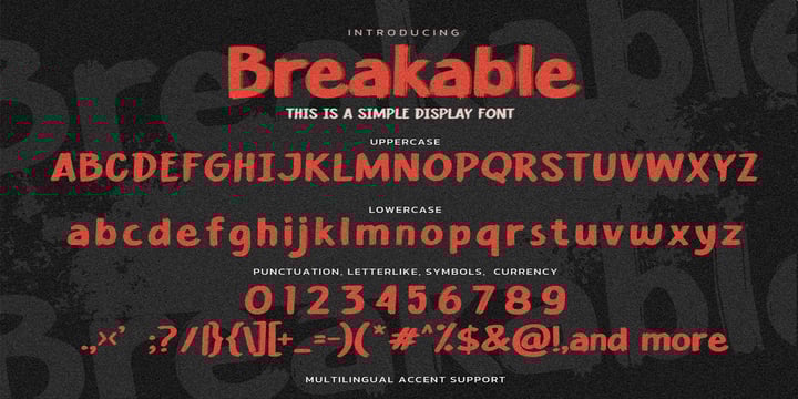 Breakable Font | Webfont & Desktop | MyFonts