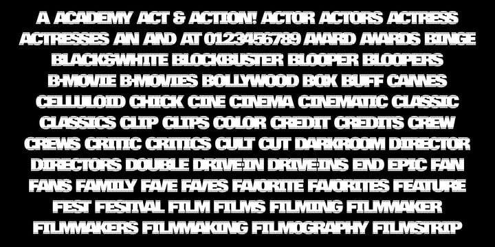 Filmstrip BF Font | Webfont & Desktop | MyFonts