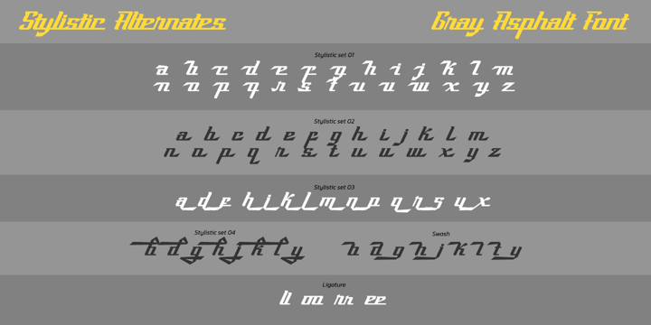 Gray Asphalt Font | Webfont & Desktop | MyFonts