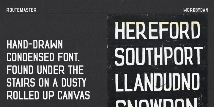 Routemaster Font | Webfont & Desktop | MyFonts