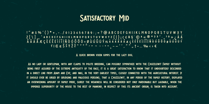 Satisfactory Font | Webfont & Desktop | MyFonts