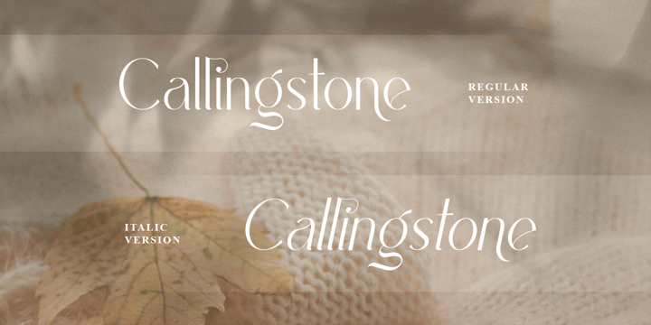 Callingstone Font | Webfont & Desktop | MyFonts