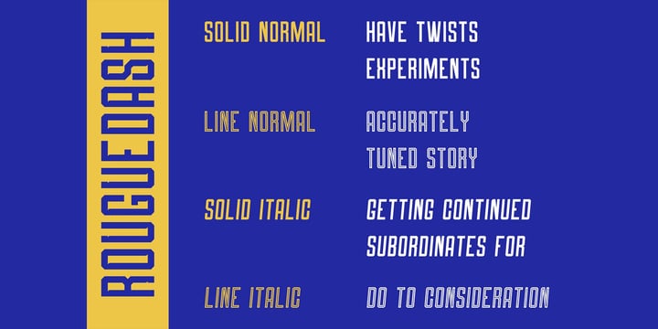 Roguedash Font | Webfont & Desktop | MyFonts