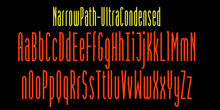 Narrow Path Font | Webfont & Desktop | MyFonts