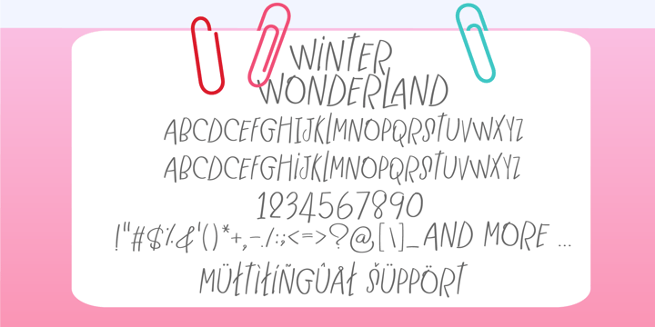 Winter Wonderland Font | Webfont & Desktop | MyFonts