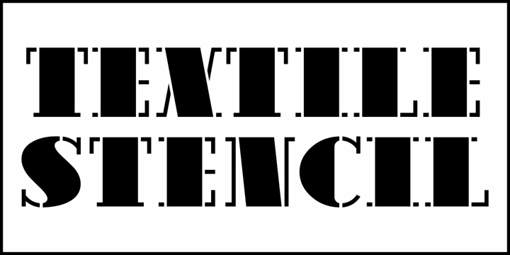 Textile Stencil JNL Font | Webfont & Desktop | MyFonts