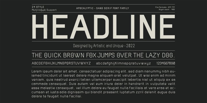 Apocalyptic Font | Webfont & Desktop | MyFonts