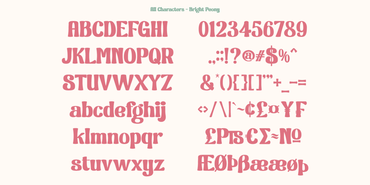 Bright Peony Font | Webfont & Desktop | MyFonts