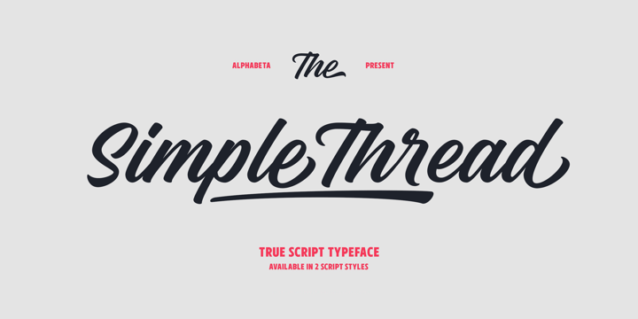 Simple Thread Font | Webfont & Desktop | MyFonts