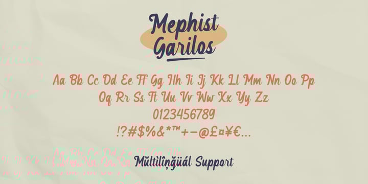 Mephist Garilos Font | Webfont & Desktop | MyFonts