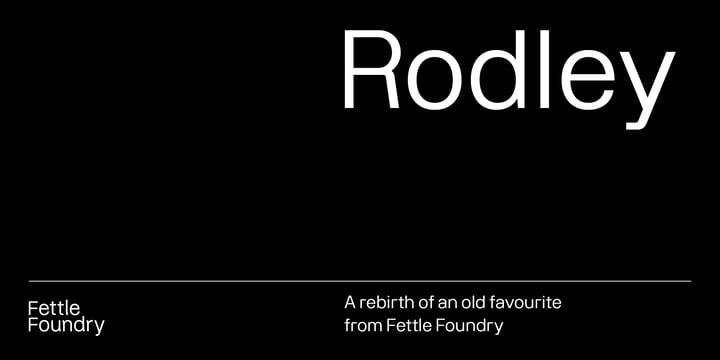 Rodley Font | Webfont & Desktop | MyFonts