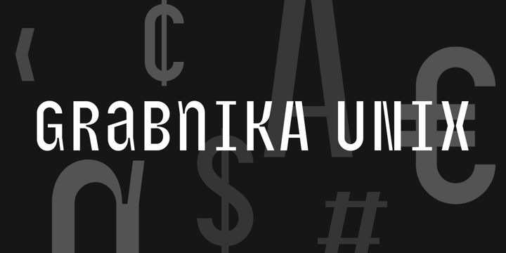 Grabnika Unix Font | Webfont & Desktop | MyFonts