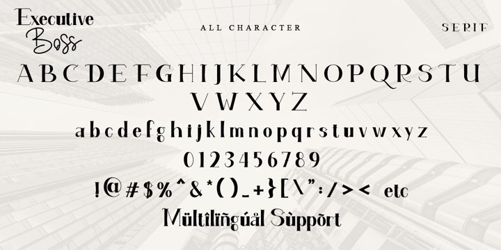 Executive Boss Font | Webfont & Desktop | MyFonts