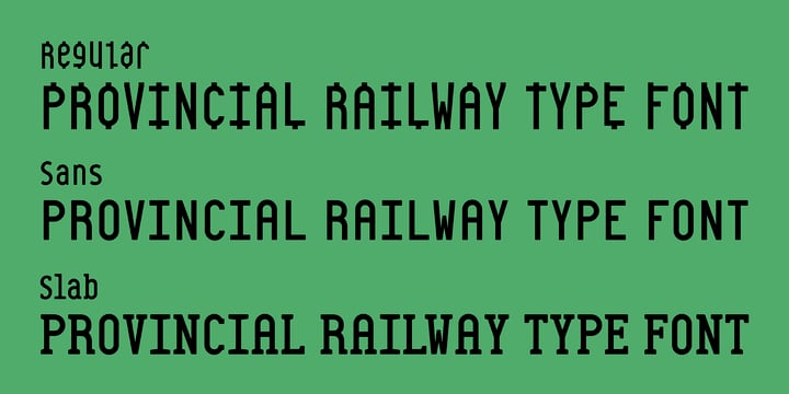 Provincial Railway Font | Webfont & Desktop | MyFonts