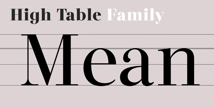High Table Font | Webfont & Desktop | MyFonts