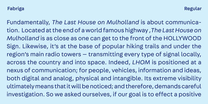 Fabriga Font | Webfont & Desktop | MyFonts