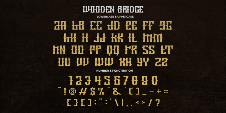 Wooden Bridge Font | Webfont & Desktop | MyFonts
