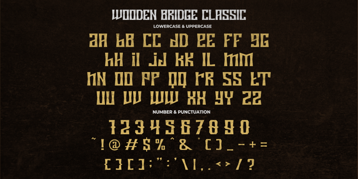 Wooden Bridge Font | Webfont & Desktop | MyFonts