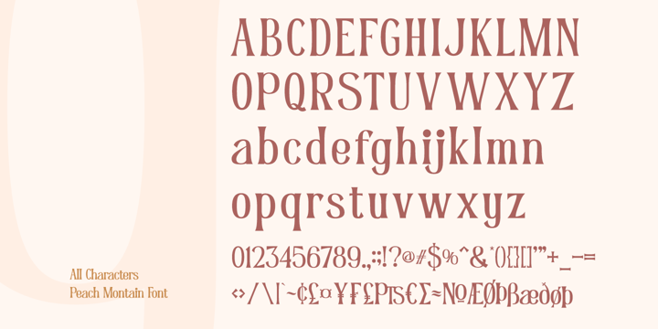 Peach Montain Font | Webfont & Desktop | MyFonts