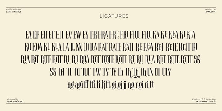 Bandeira Font | Webfont & Desktop | MyFonts