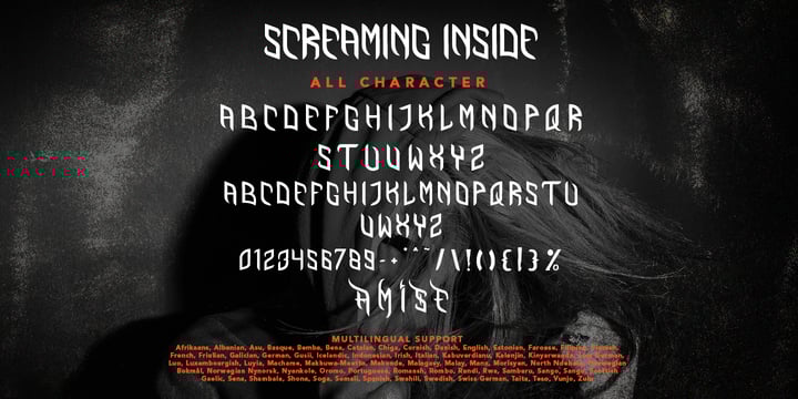 Screaming Inside Font | Webfont & Desktop | Myfonts