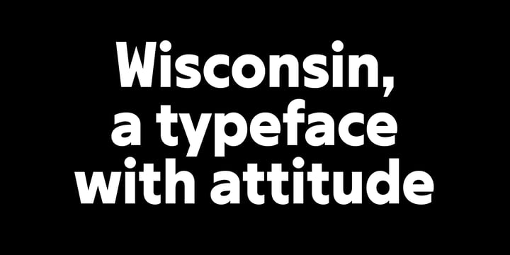 Wisconsin Font | Webfont & Desktop | MyFonts