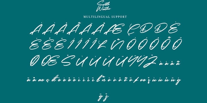 Seattle Weather Font | Webfont & Desktop | MyFonts