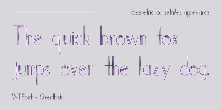 Overthink Font | Webfont & Desktop | MyFonts