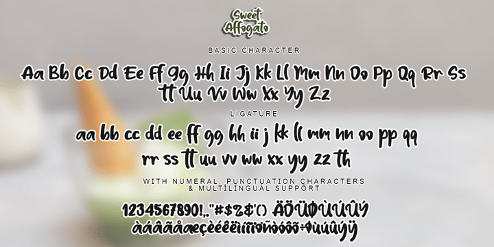 Sweet Affogato Font | Webfont & Desktop | MyFonts