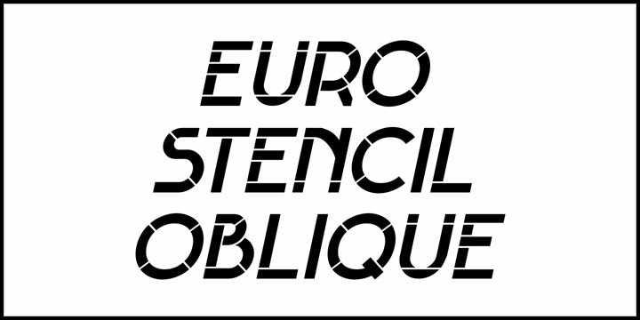 Euro Stencil JNL Font | Webfont & Desktop | MyFonts