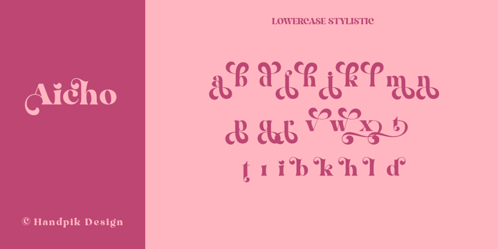 Aicho Font | Webfont & Desktop | MyFonts