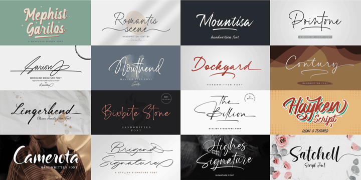 Scripted Bundle Font | Webfont & Desktop | MyFonts
