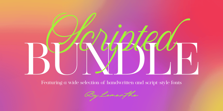 Scripted Bundle Font | Webfont & Desktop | MyFonts