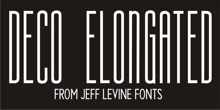 @@ Download Deco Elongated JNL Fonts | Listen To Typography Art