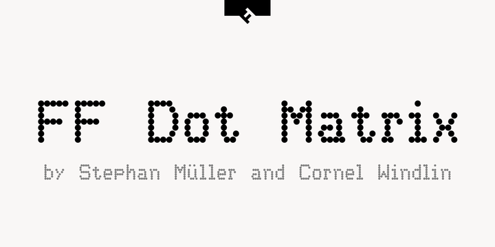 FF Dot Matrix Font Download Premium Fonts