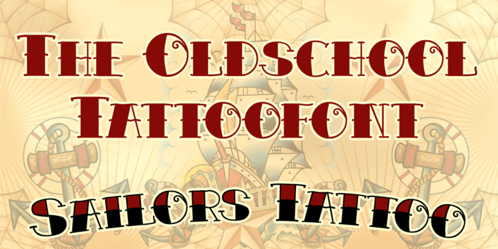 Sailor Tattoo Font