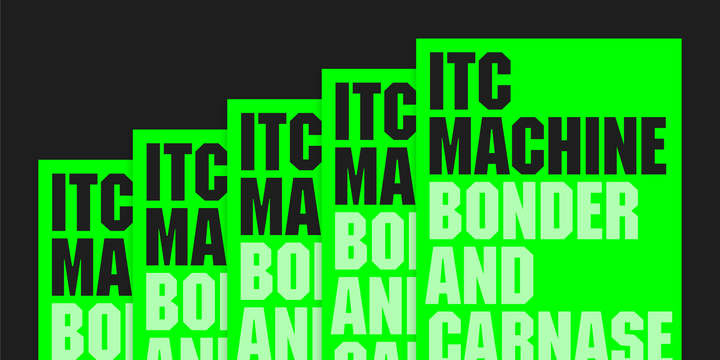 Itc Machine Font