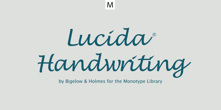 Download Lucida Handwriting Font Family From Monotype Vitaly Abakumova