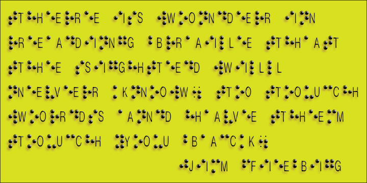 cillian braille - Abstract Fonts - Download Free Fonts